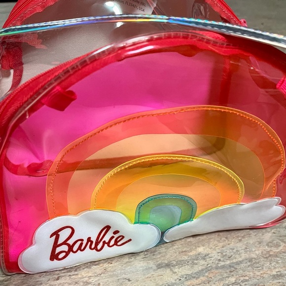 Barbie | Accessories | Barbie Clear Plastic Rainbow Bag With Velcro ...